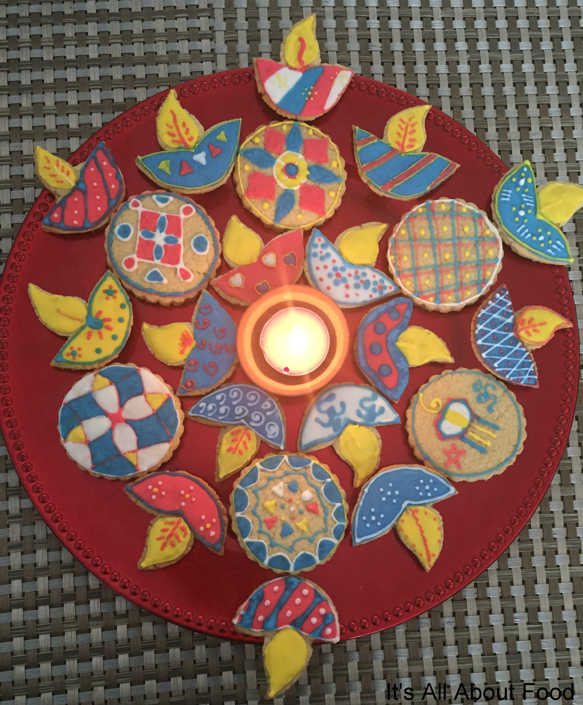 Diwali Special – Diya and Rangoli Shaped Sugar Cookies – Food Kalakaar